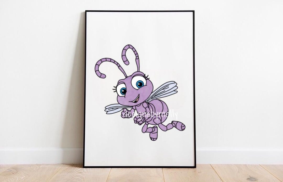 A Bugs Life Wall Art - Hand Drawn Digital Download - Dot Bugs Life ...