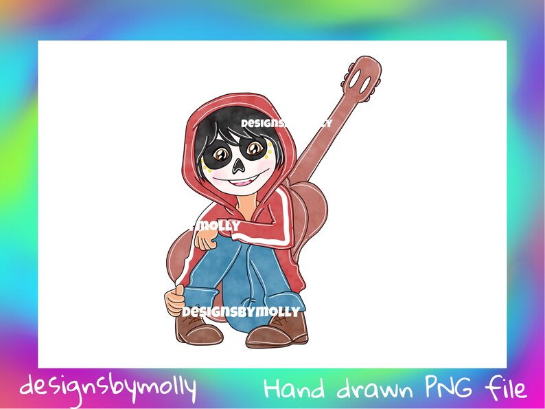 Coco Movie Clipart: Hand-drawn PNG File (digital Download) - Etsy