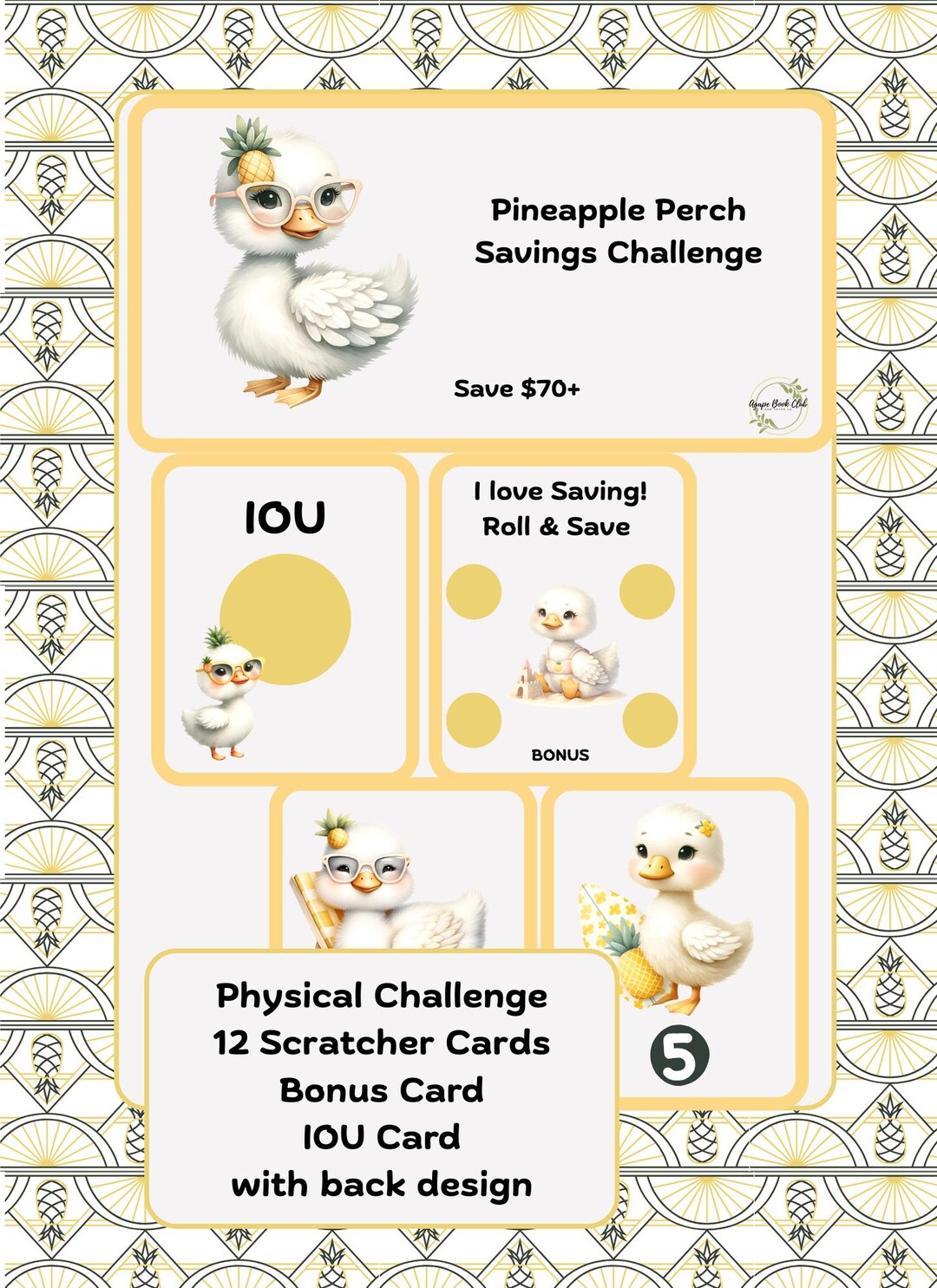 Pineapple Perch Savings Challenge - Etsy