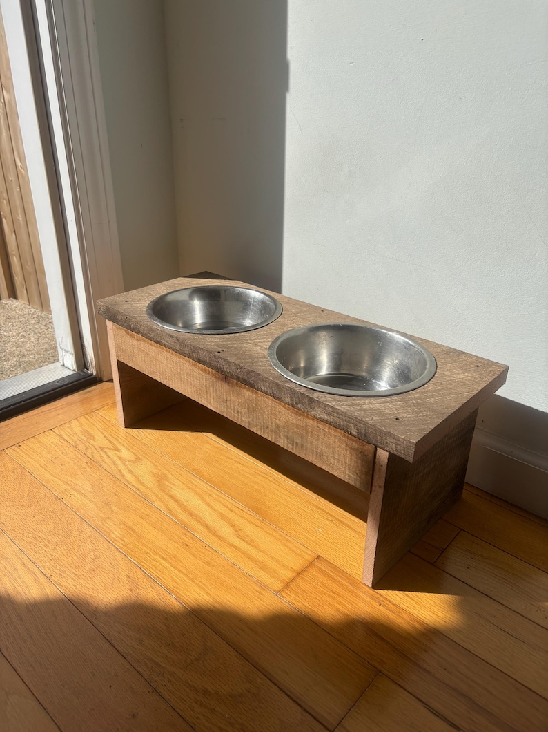 Dog Feeding Stand, Reclaimed Barn Wood, Dog Bowls, Pet Products, Unique ...