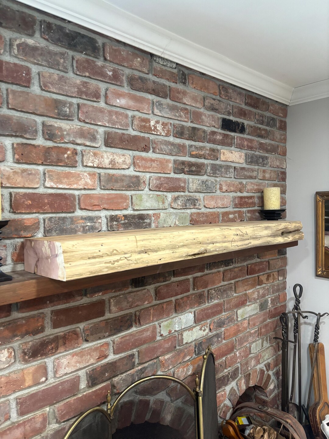 Cedar Old Growth Mantel or Shelf, Rustic Decor, Live Edge, Aromatic ...