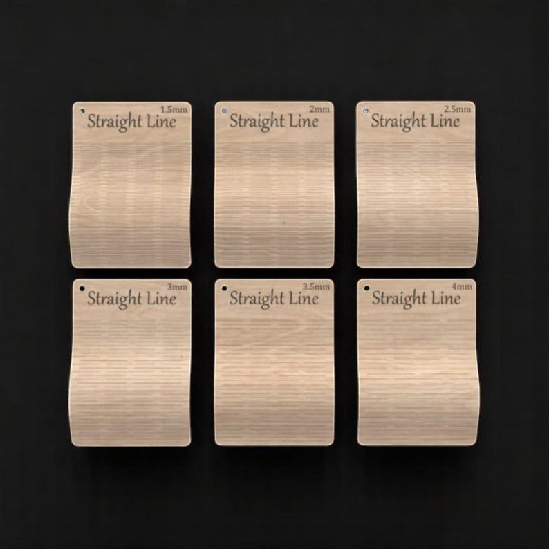 Living Hinge SVG File, Flexible Laser Cut, Flexing Patterns, Bending ...