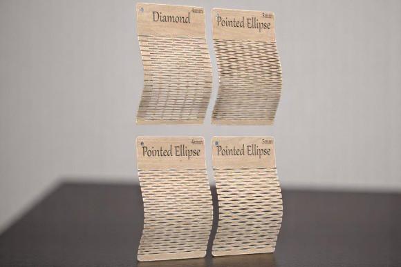 Living Hinge SVG File, Flexible Laser Cut, Flexing Patterns, Bending ...