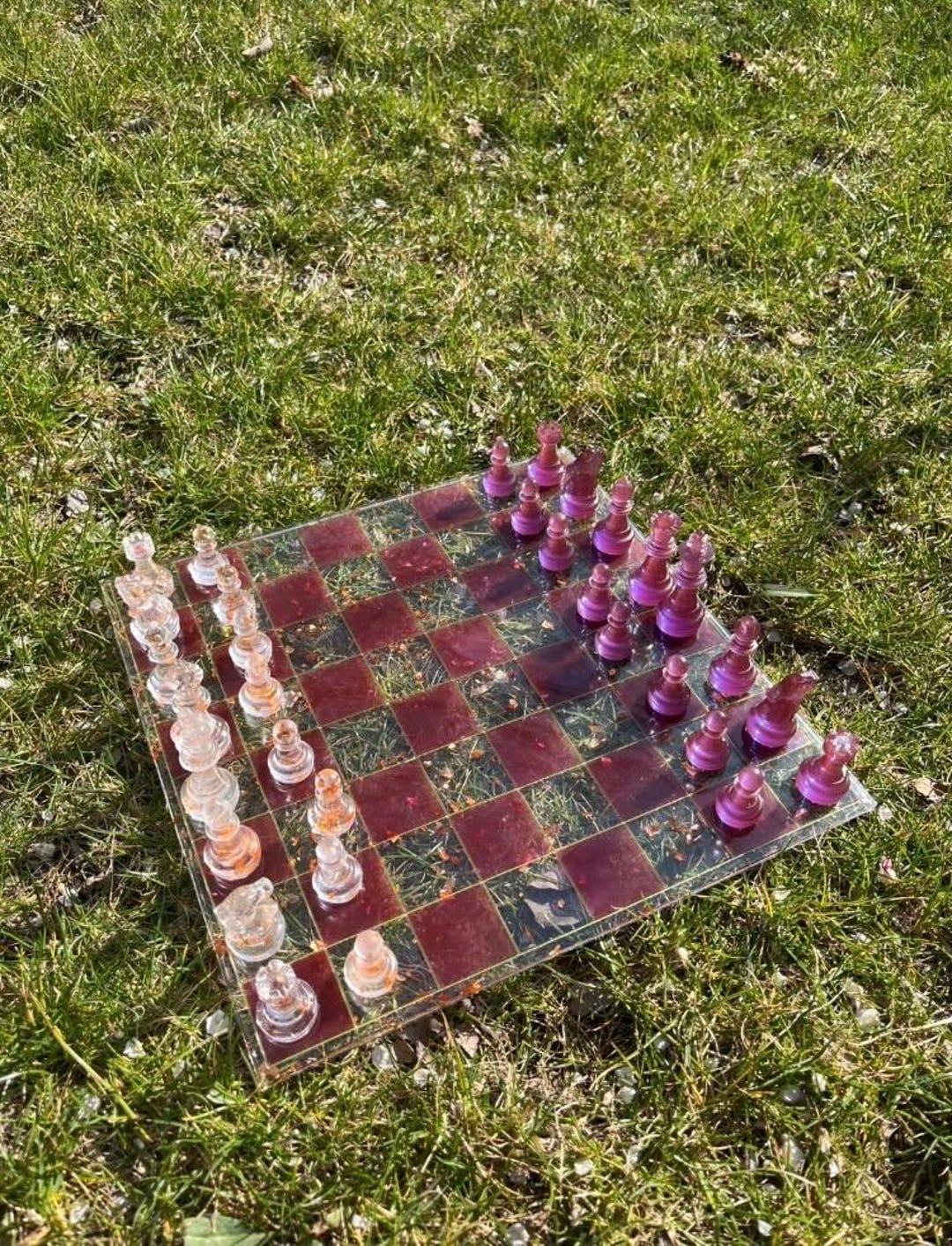 Handmade Epoxy Chess Set,high Quality,sturdy,durable,gift for Your ...