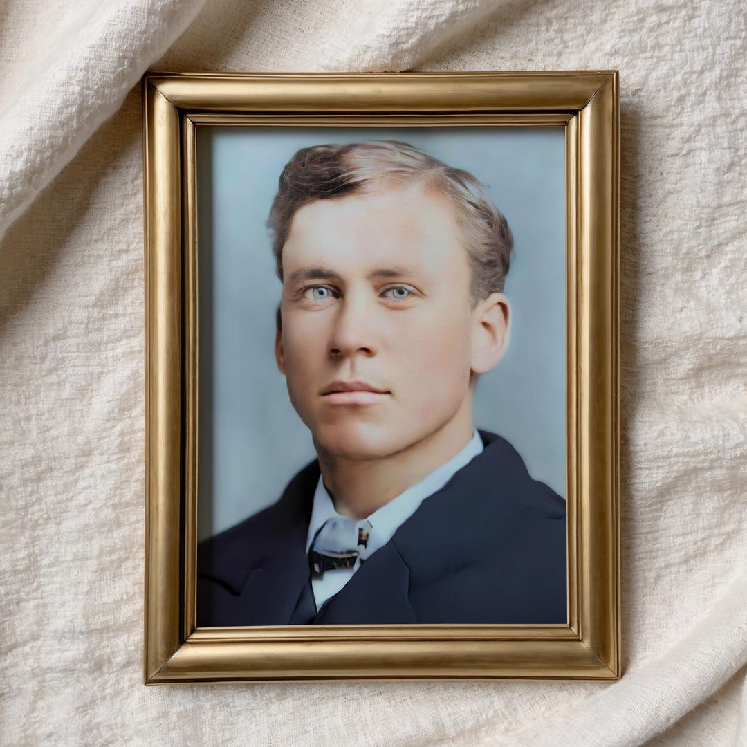 Almanzo Wilder Colorized Photo: Little House History - Vintage Pioneer ...