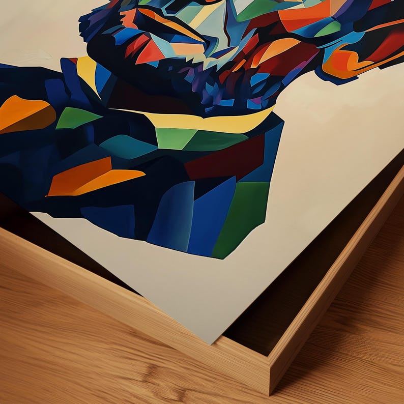 Abstract Abraham Lincoln Wall Art - Colorful Modern Portrait Print ...