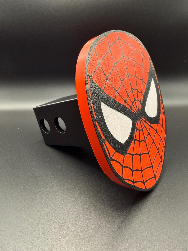 Spiderman Trailer Hitch Cover – 3D Printed ASA Weatherproof Hitch Plug ...