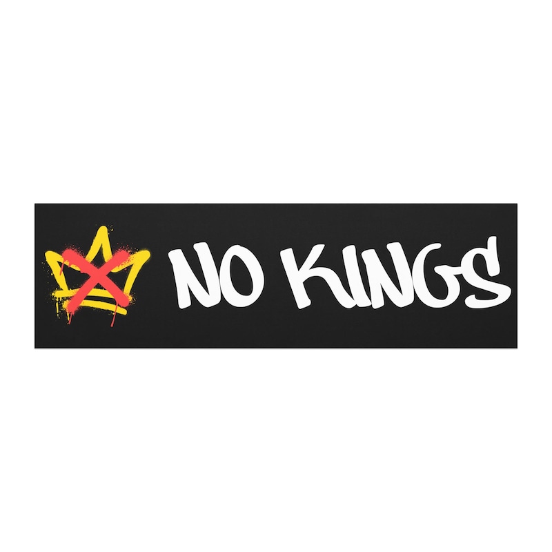 No Kings Bumper Sticker - Etsy