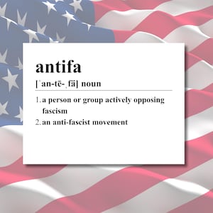 Antifa Definition 2-pack PRINTABLE Protest Posters - Etsy