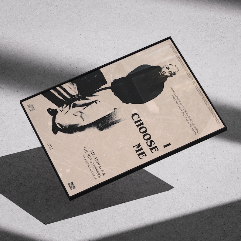 Kendrick Lamar Poster - Big Stepper Poster - Album Cover Poster ...