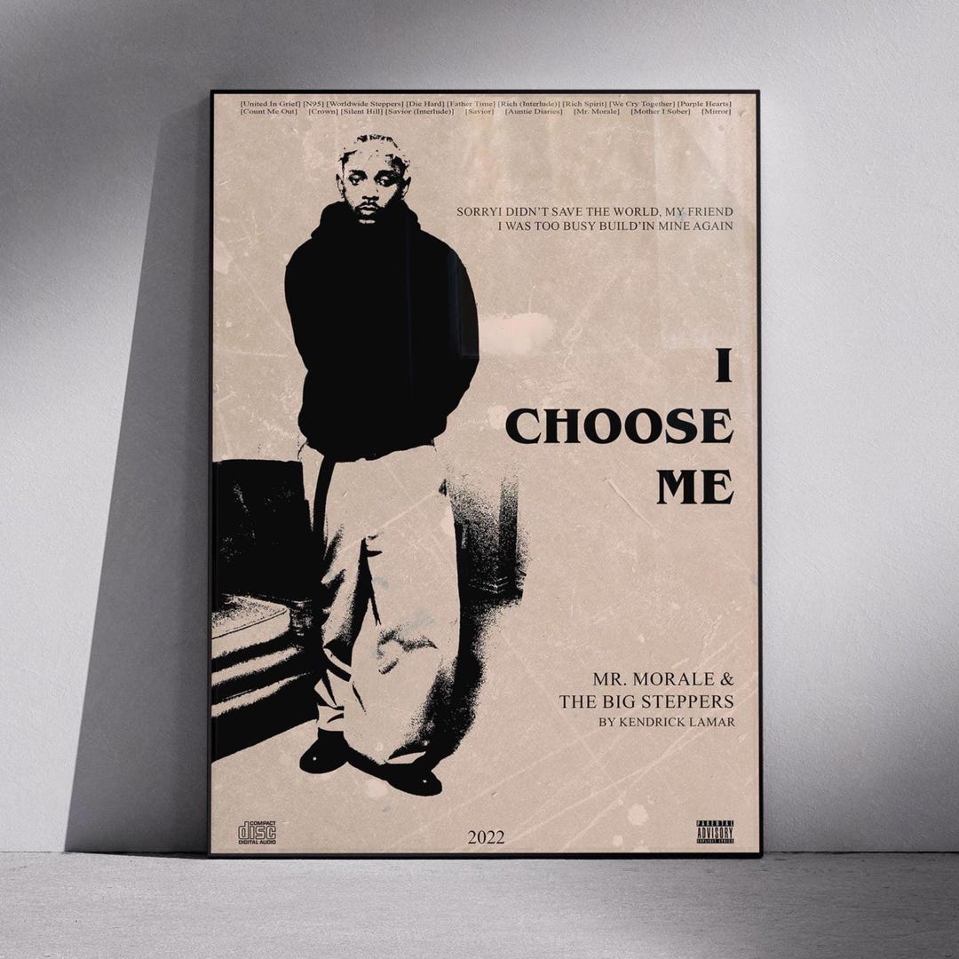 Kendrick Lamar Poster - Big Stepper Poster - Album Cover Poster ...