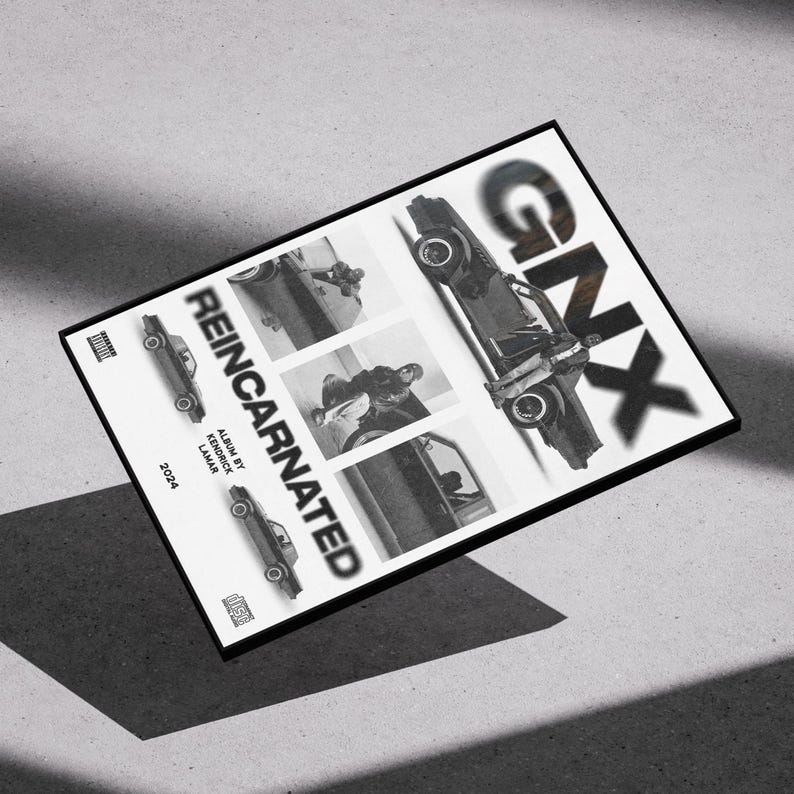 Kendrick Lamar GNX Poster, Album Cover Wall Art Print (digital Download ...