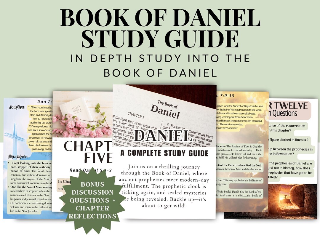 Book of Daniel Study Guide, Bible Study Guide, Comprehensive Study ...