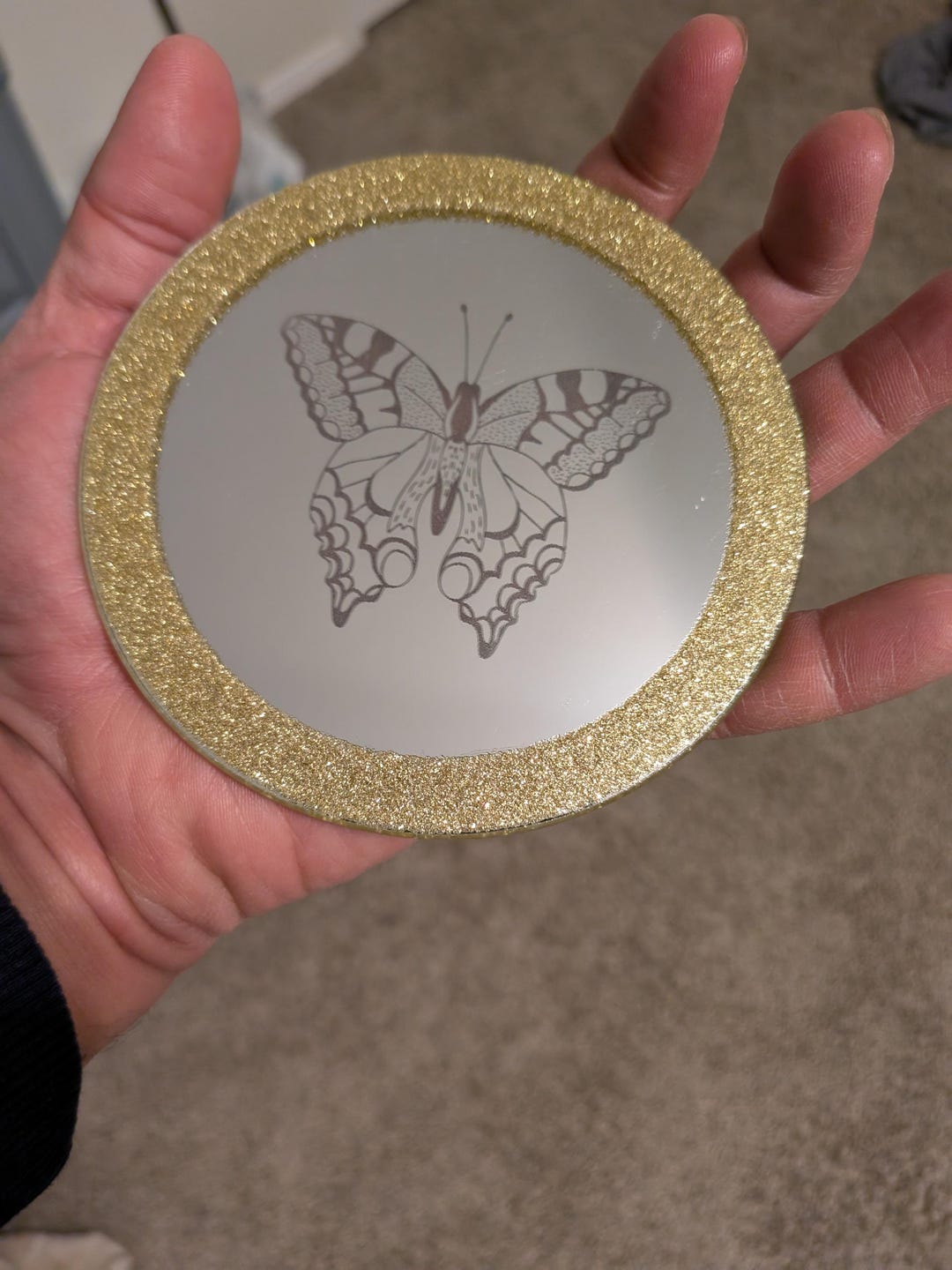 Custom Mirror / Glass Drink Coasters (set of 4) - Etsy
