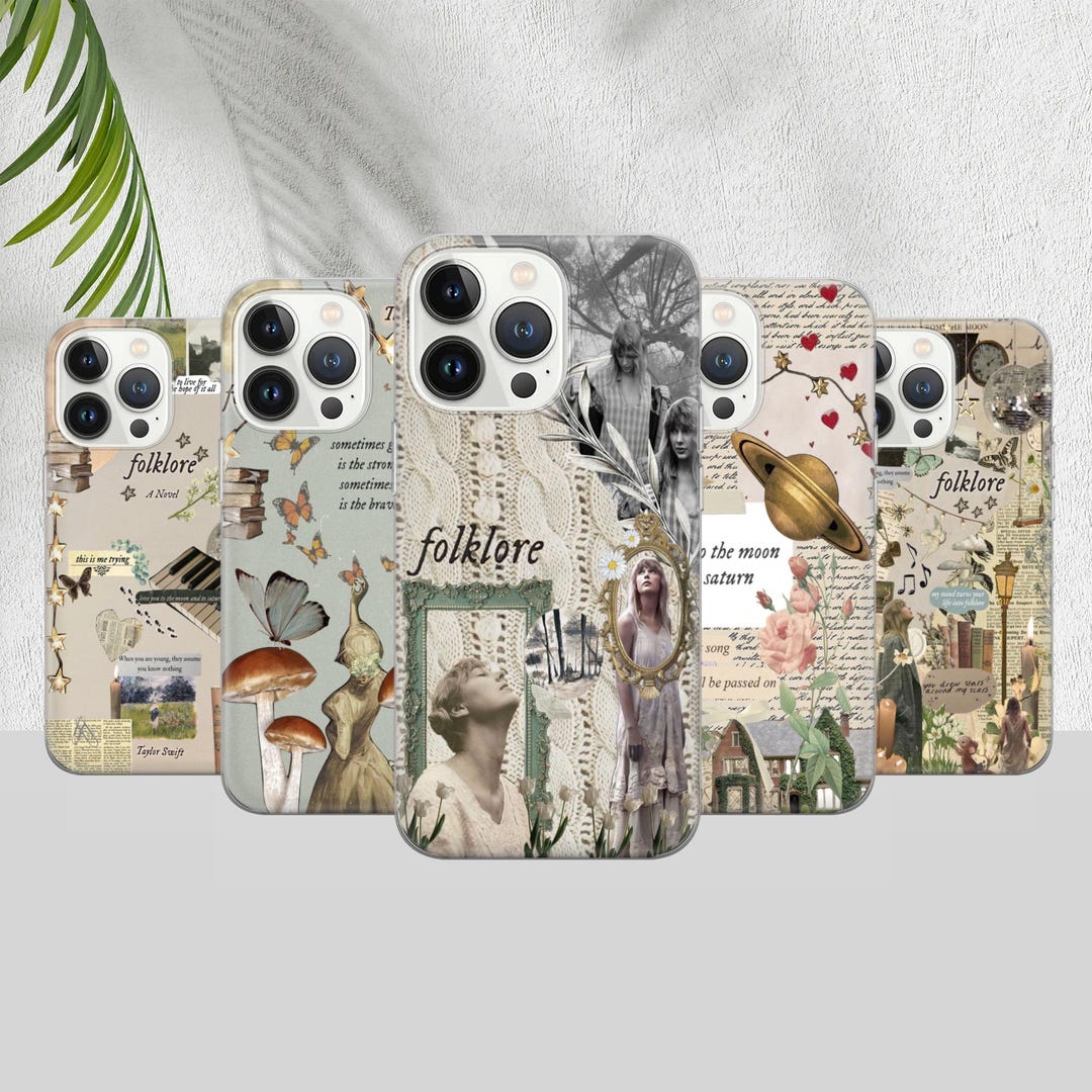 Aesthetic Taylor Phone Case - Folklore Swift Song Lyrics Fit For ...