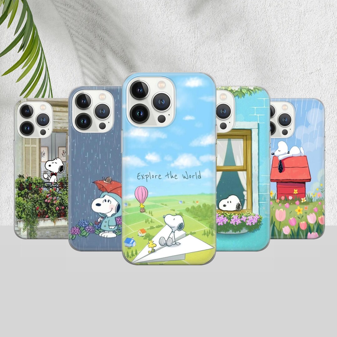 Snoopy Phone Case, Preppy and Cute Aesthetic iPhone 16 15 14 13 12 11 ...