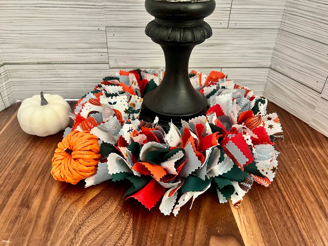 Fall Candle Ring, Fall Leaves Candle Ring, Thanksgiving Candle Ring ...