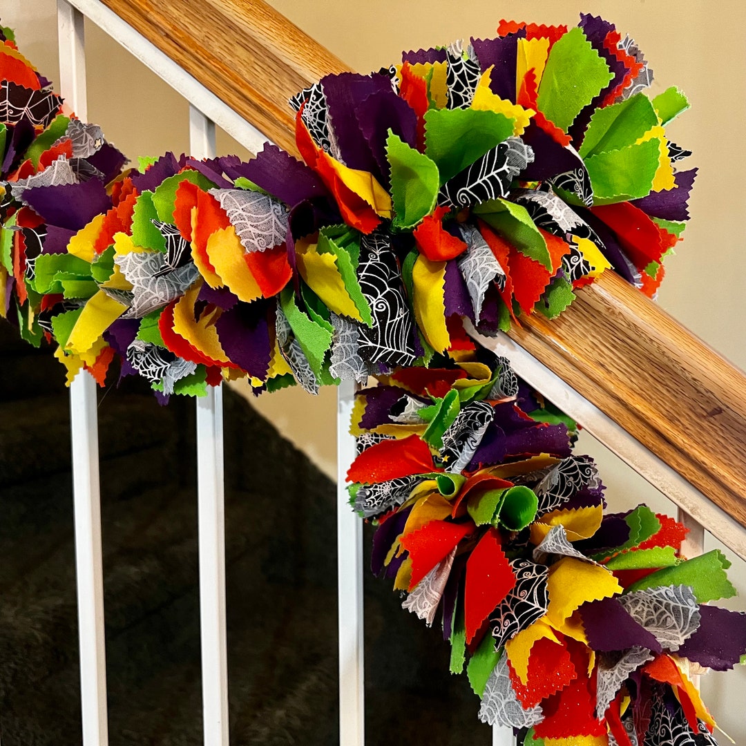 Halloween Garland, Halloween Spider Webs,bright Halloween Garland ...