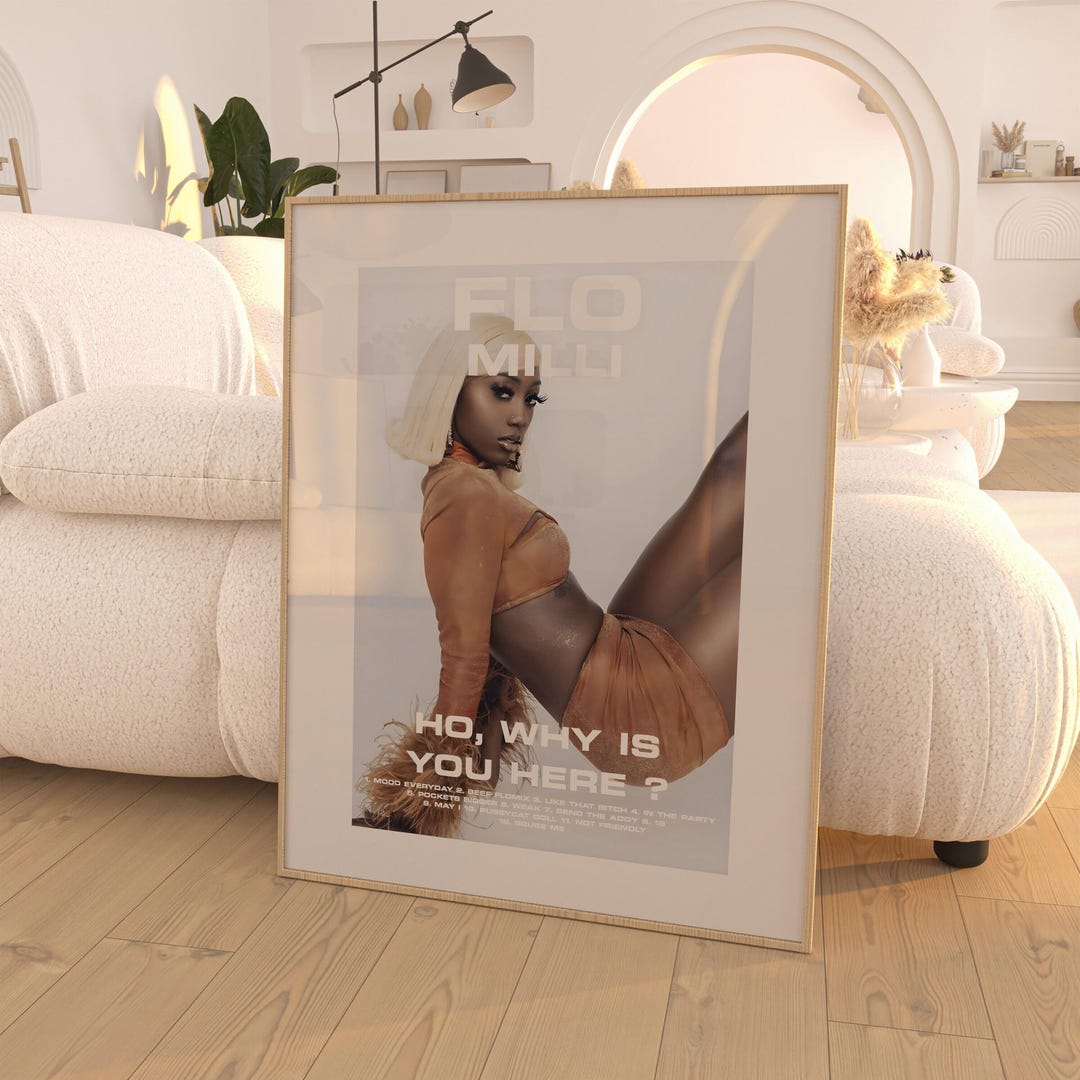 Flo Milli - Ho, Why is You Here? Album Poster / Room Decor / Music Decor / Music Gifts / Flo ...