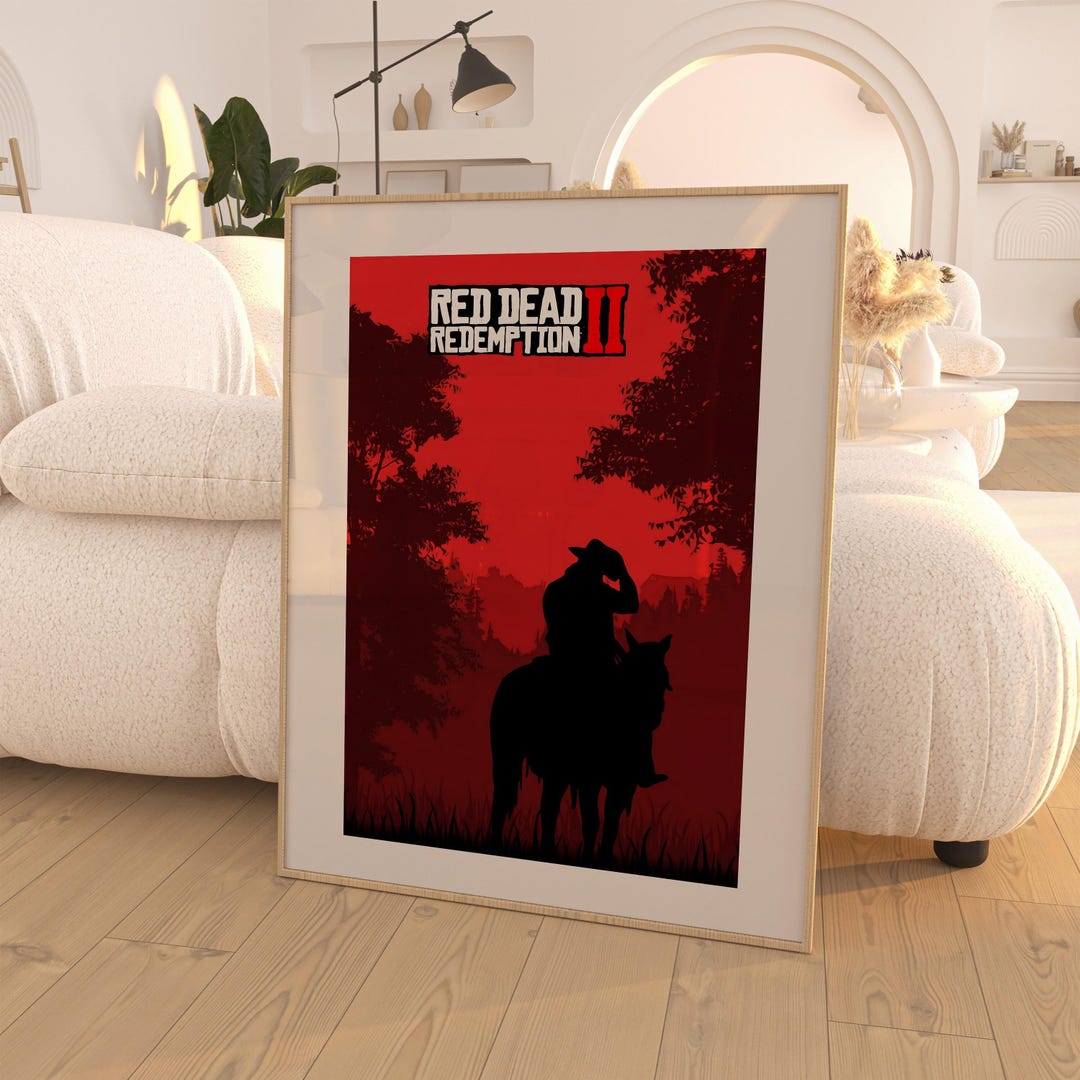 Arthur Morgan Poster, John Marston Dutch Micah Poster, Wild West Cowboy ...