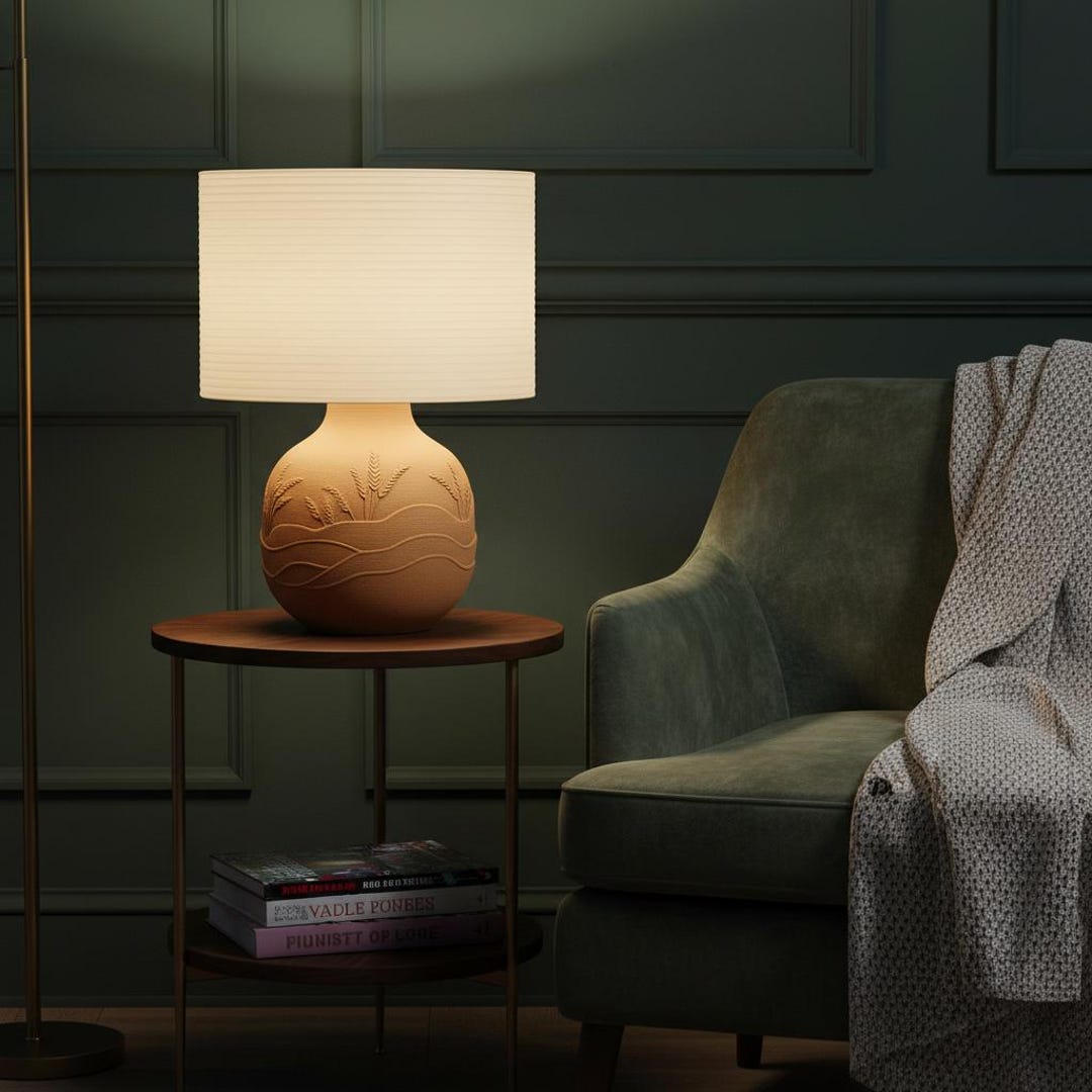 Serava Lamp – Minimalist | Japandi | Ribbed Shade - Etsy