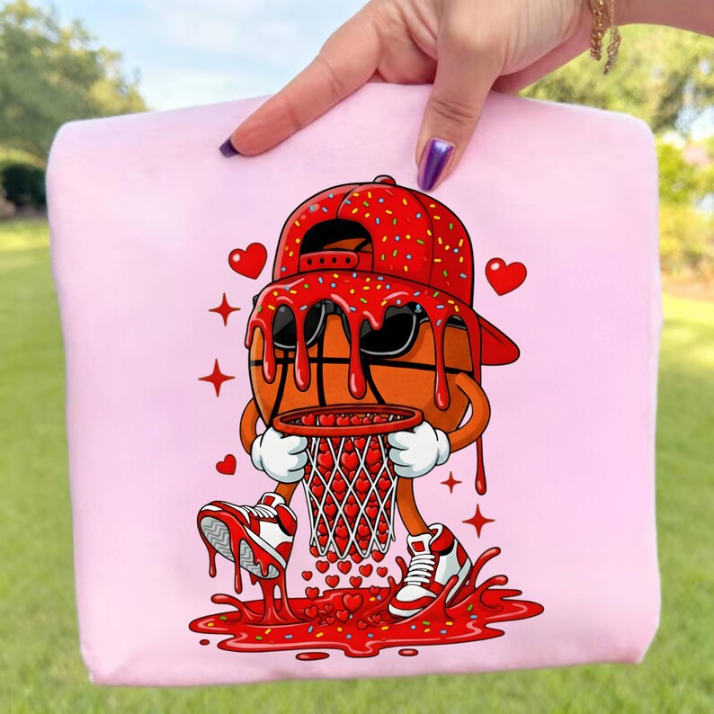 Basketball Drip Valentines PNG, Cool Sports Design for Boys & Men ...
