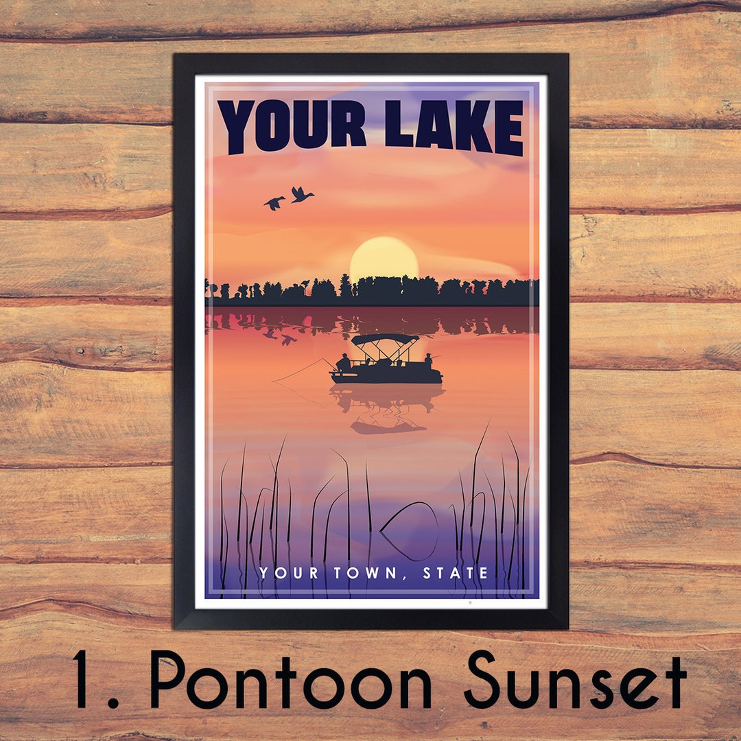 Customized Retro Cabin Poster - Etsy