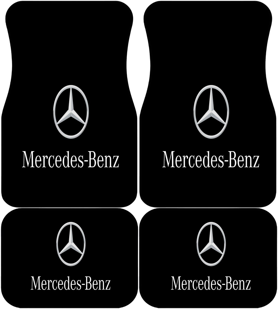 Mercedes Benz Logo Car Mats, Luxury Car Mats, Set of 4 Car Mats - Etsy