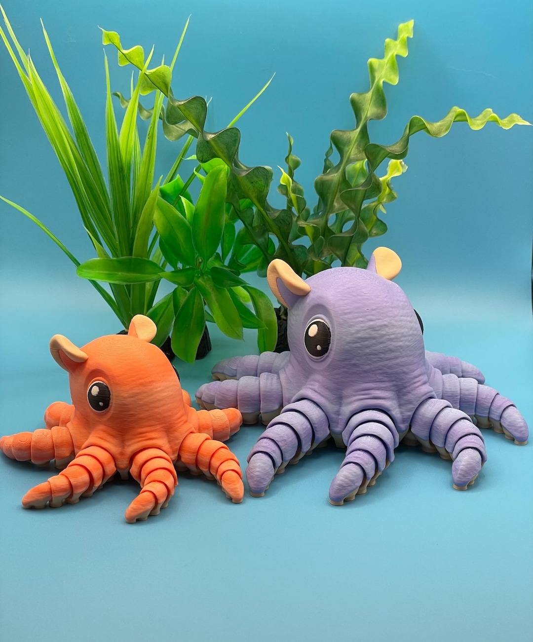 Articulated 3D Printed Flapjack Octopus: Poseable PLA Companion - Etsy