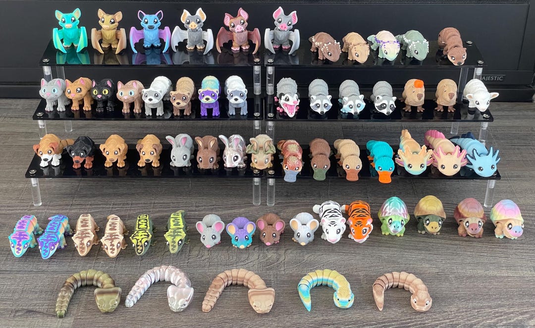 3D Printed Articulated Animals: Fidget Sensory Toys - Etsy