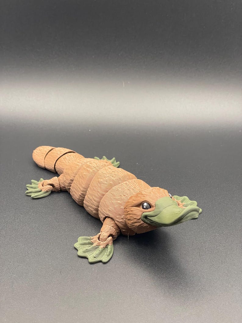 Articulated Platypus Fun - 3D Printed Poseable Toy - Quirky Australian ...