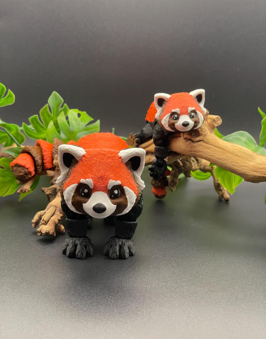 Articulated Red Panda Figurine: 3D Printed Poseable Toy - Etsy