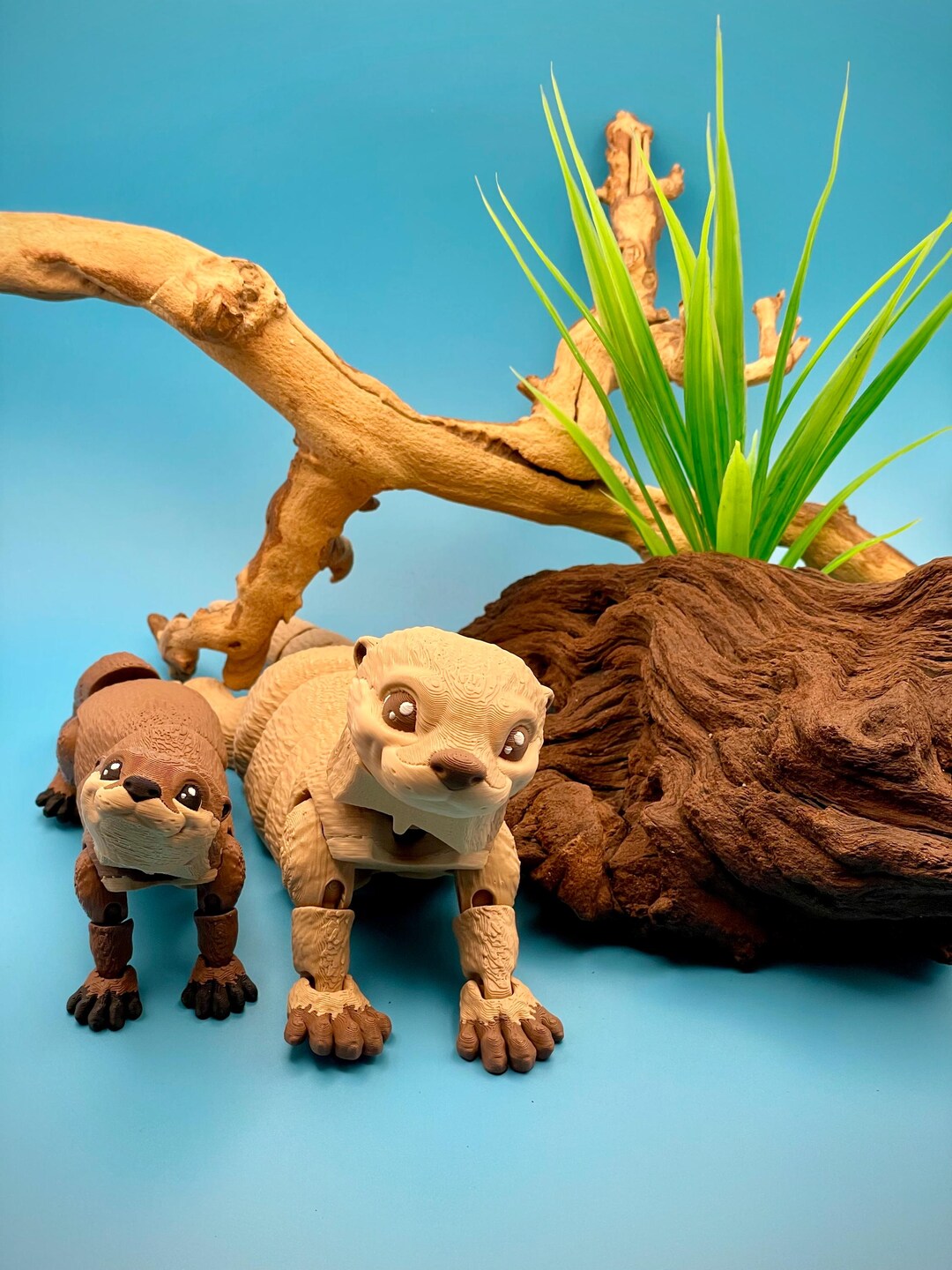 Articulated River Otter Figurine: 3D Printed Posable Animal - Etsy
