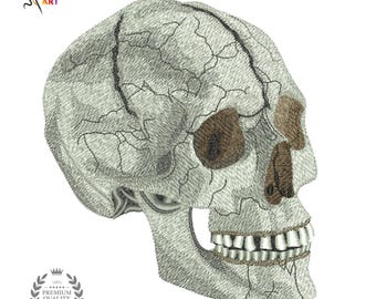 Gothic Skull Embroidery Design: Tattoo Style (PES Digital File) - Etsy
