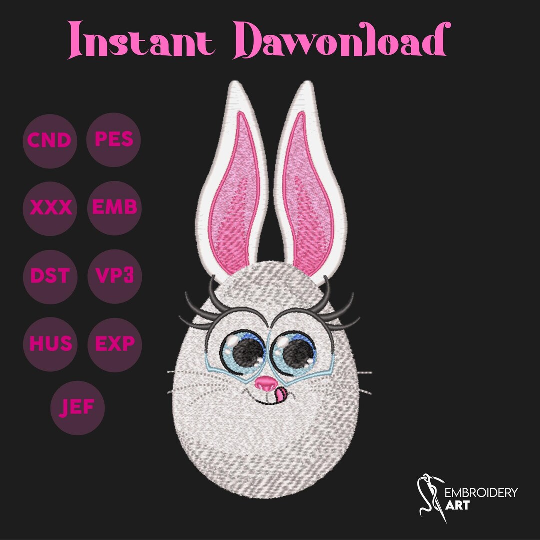 Cute Easter Egg Embroidery Design Files,cute Smiling Easter Egg Machine ...