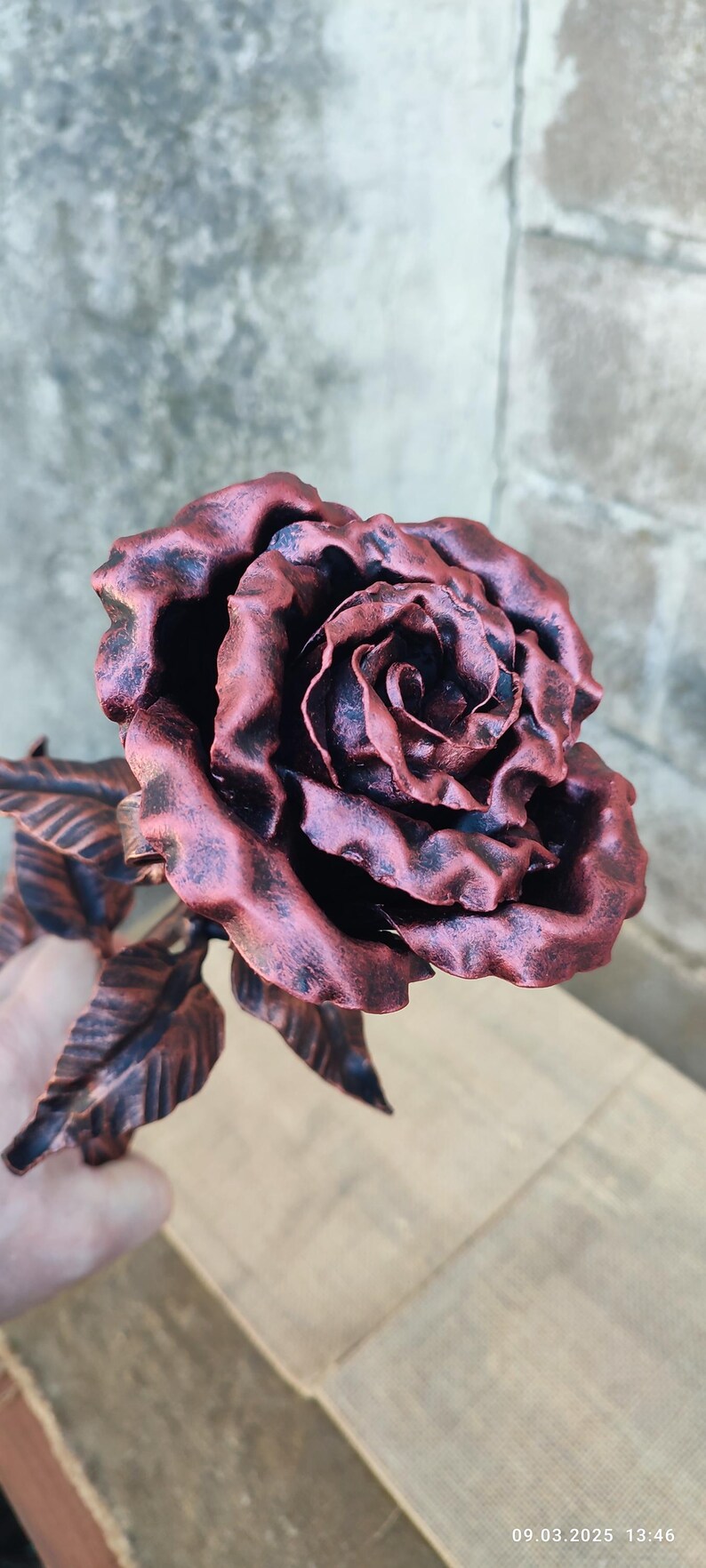 Hand-forged Metal Rose – Eternal Flower, Anniversary Gift, Valentine’s ...