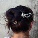 Stainless Steel Rapier Hairpin – Blackened Renaissance Hair Stick ...