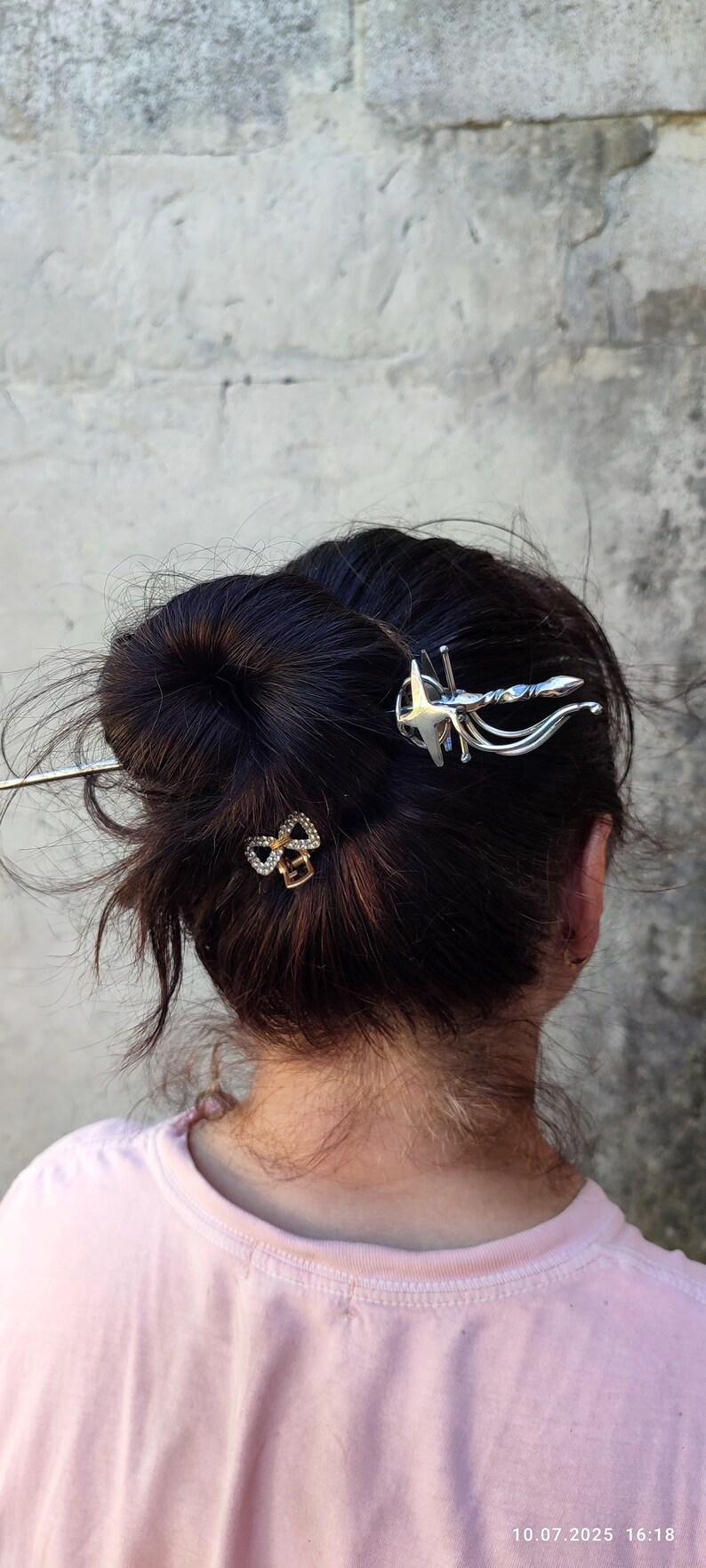 Stainless Steel Rapier Hairpin – Blackened Renaissance Hair Stick ...