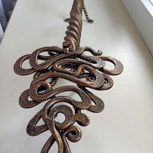 Hand-forged Door Handle, Wrought Iron Handle, Medieval Door Hardware ...