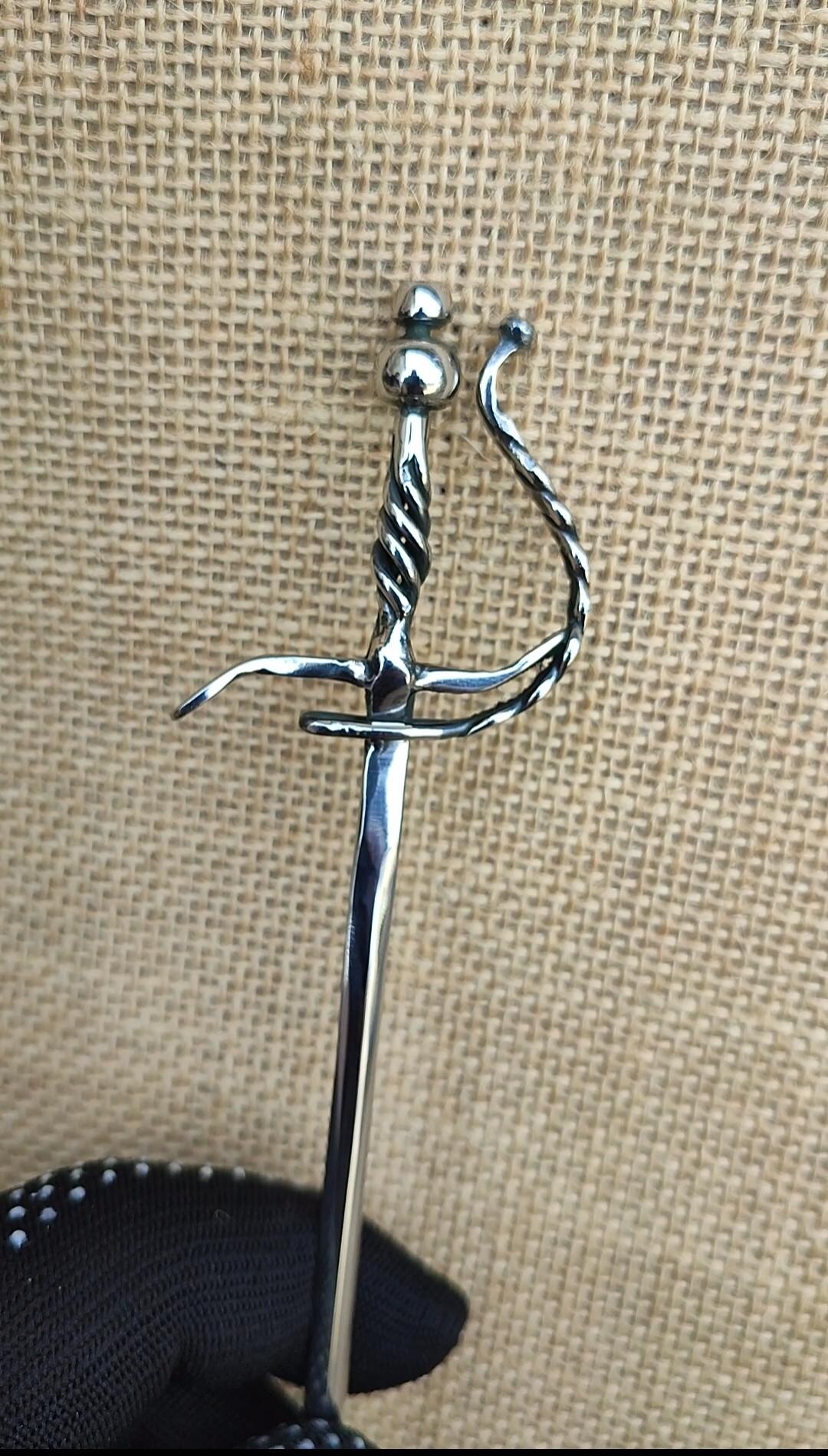 Stainless Steel Rapier Hair Pin – Forged Sword Hair Clip – Ironflame ...