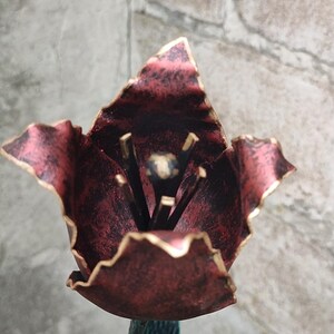 Hand Forged Metal Tulip ,home Decor, Gift, Iron Flower,hand-forged ...
