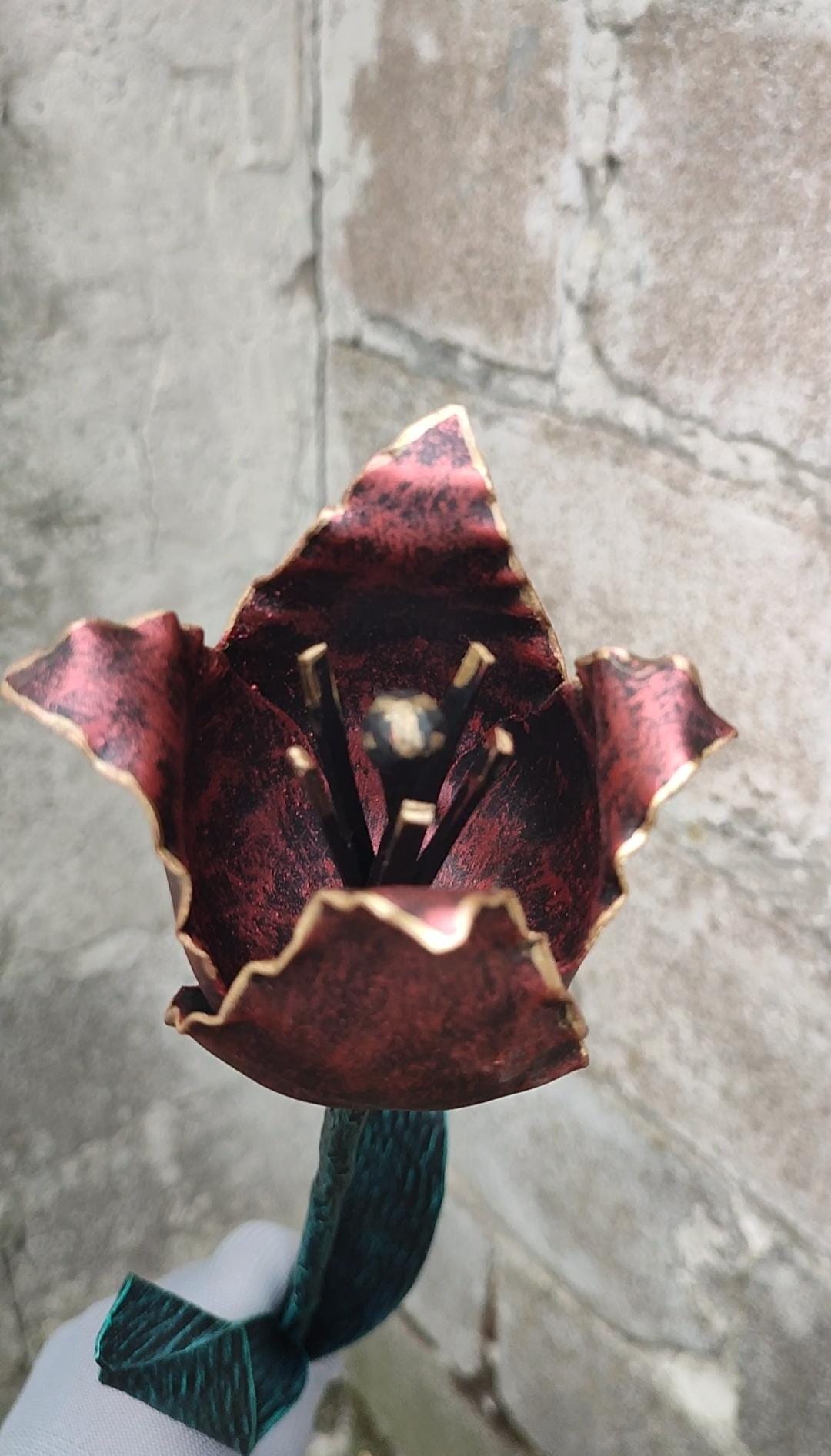 Hand Forged Metal Tulip ,home Decor, Gift, Iron Flower,hand-forged ...