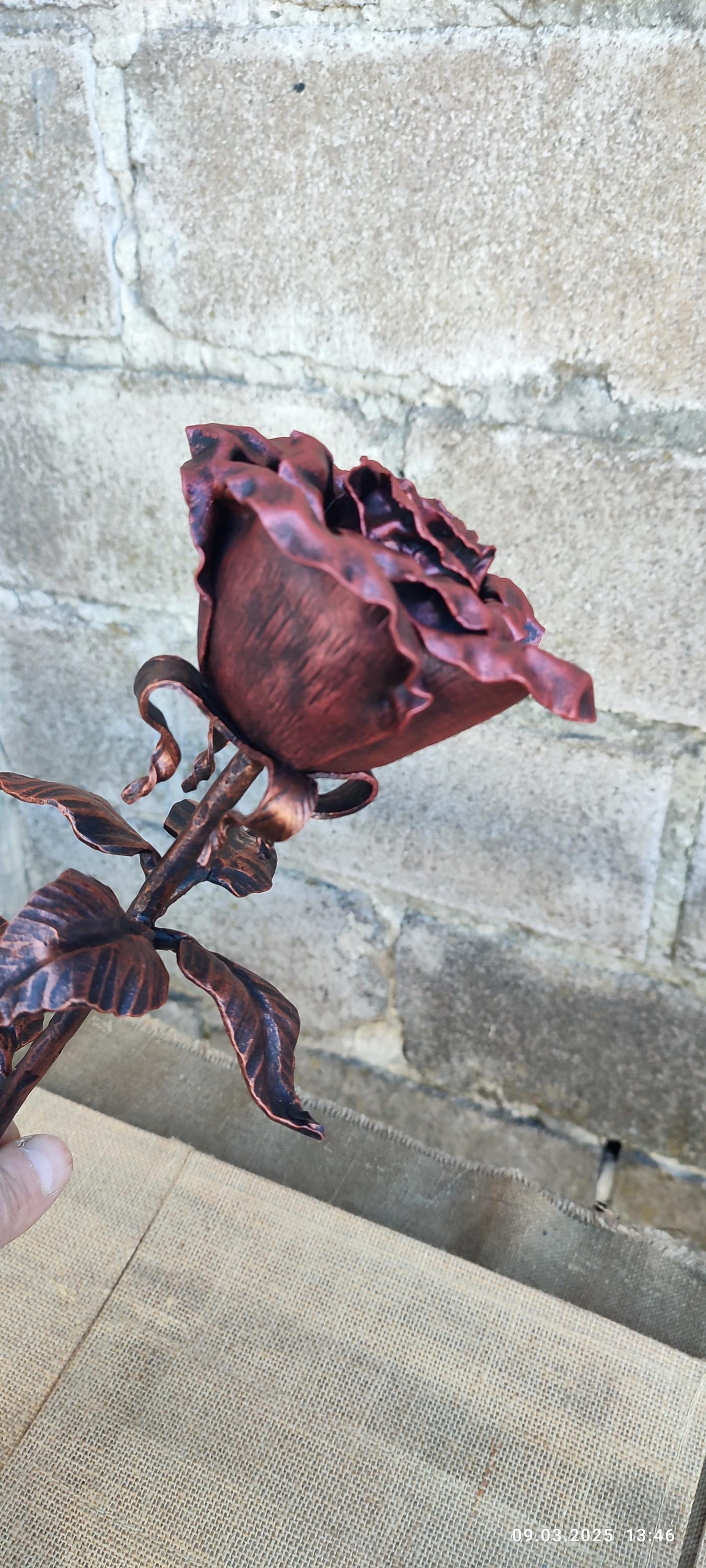 Hand-forged Metal Rose – Eternal Flower, Anniversary Gift, Valentine’s ...