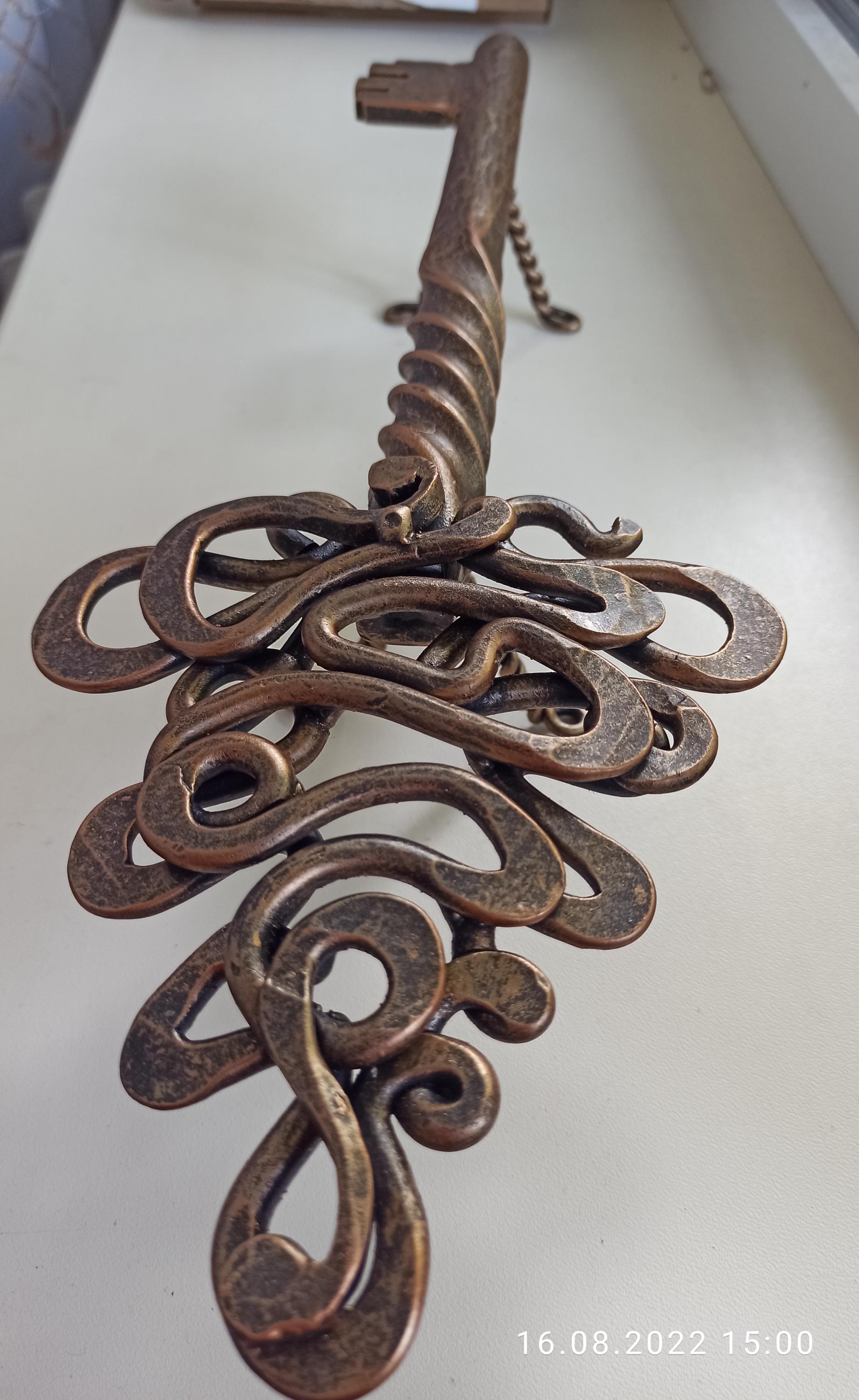 Hand-forged Door Handle, Wrought Iron Handle, Medieval Door Hardware ...