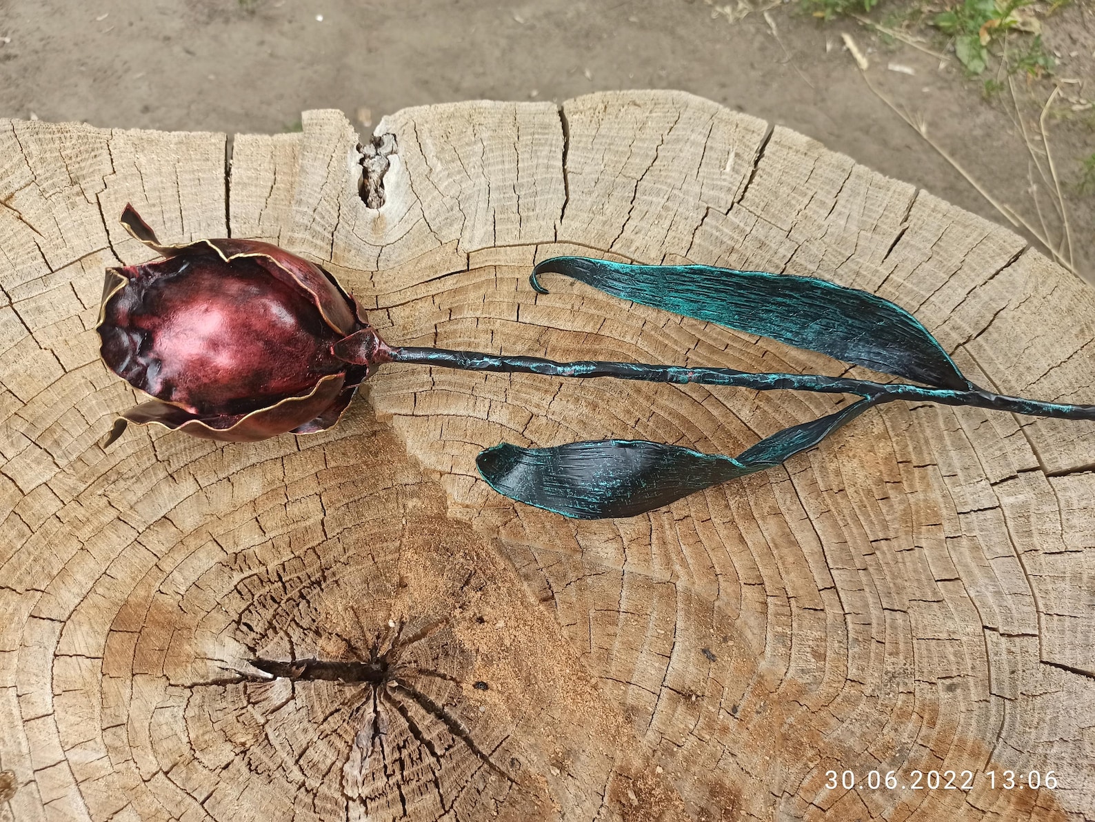 Hand Forged Metal Tulip ,home Decor, Gift, Iron Flower,hand-forged ...