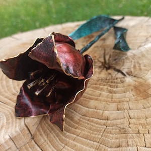 Hand Forged Metal Tulip ,home Decor, Gift, Iron Flower,hand-forged ...
