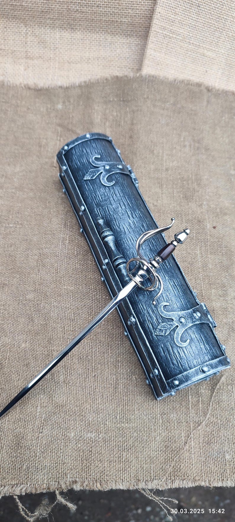 Rapier Hair Stick With Chest – Sword Hairpin for Women – Renaissance ...