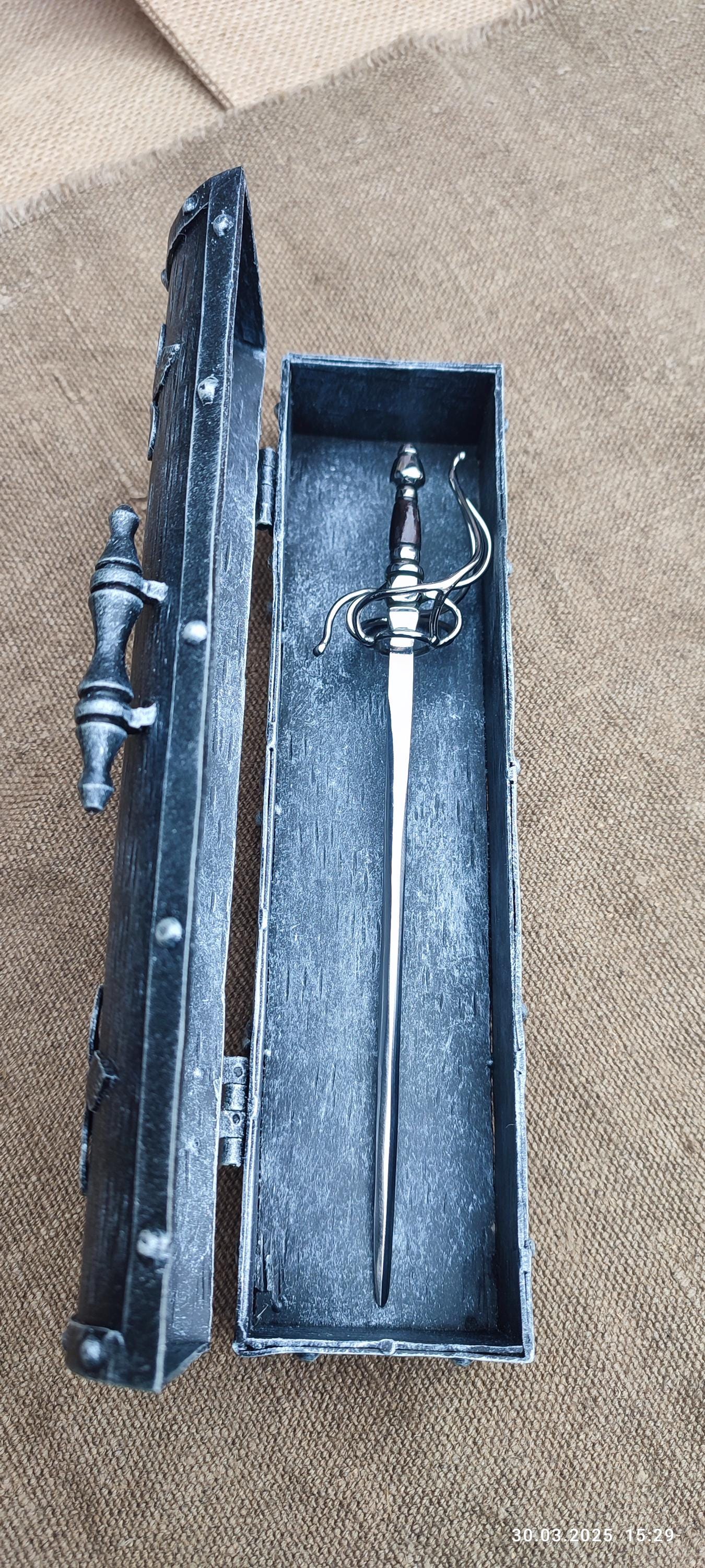 Rapier Hair Stick With Chest – Sword Hairpin for Women – Renaissance ...