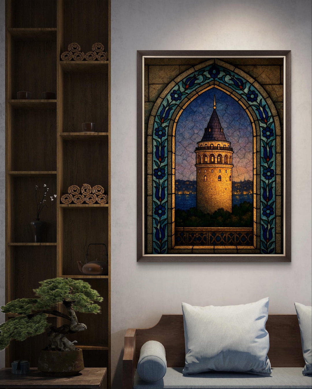 Galata Tower Wall Art – Night Istanbul Printable | Turkish Historic ...