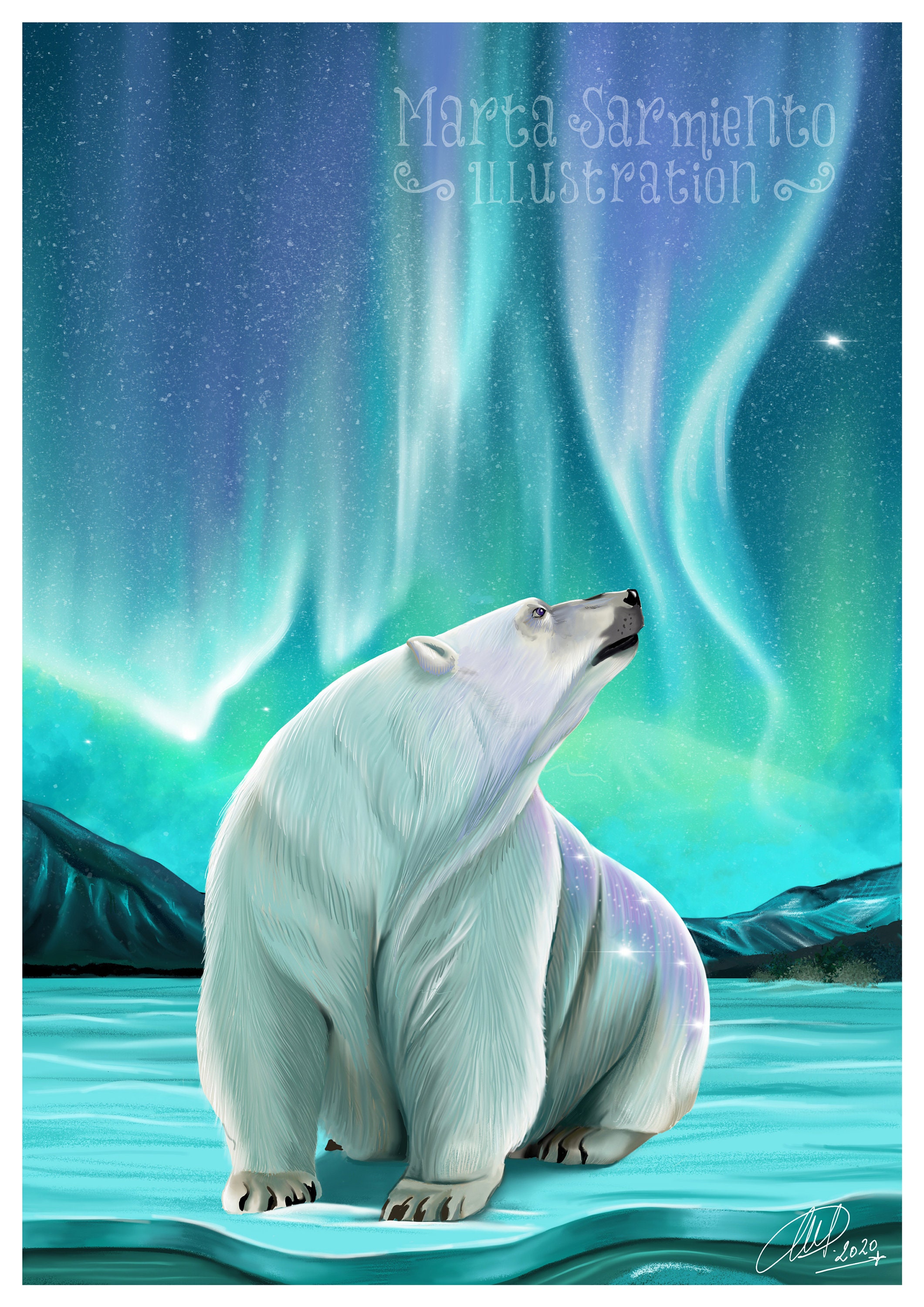 NANOOK The Polar Bear Print A4 Stellar | Etsy